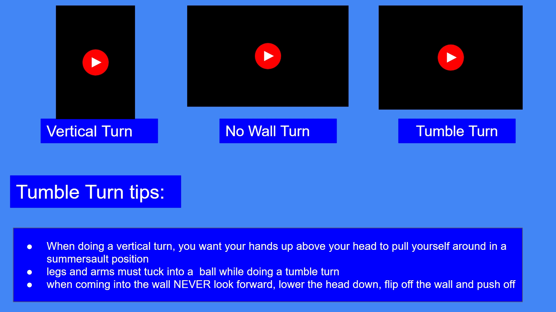 Tumble turn tips – The Tech Club